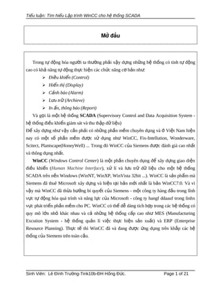 tiểu luận wincc | PDF