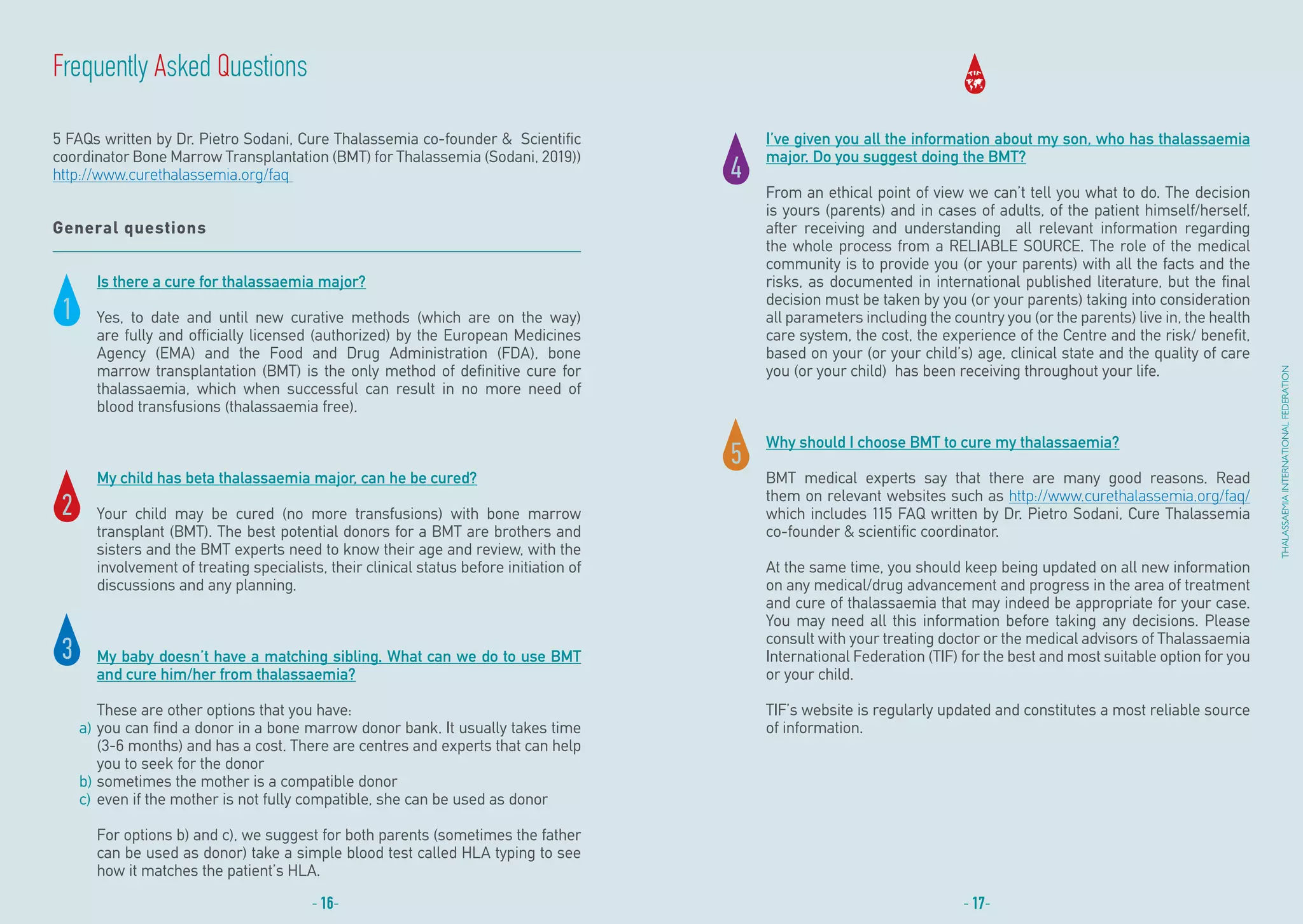 Bone Marrow Transplantation (BMS) in β-Thalassaemia (2018) | PDF