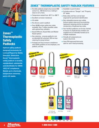 Catalogue khoa LOTO (Lockout Tagout)_TIFACO | PDF