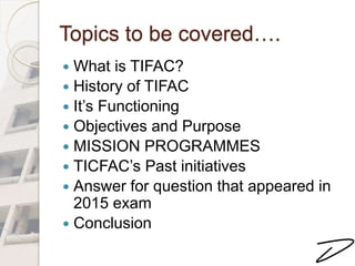 Tifac ppt | PPTX