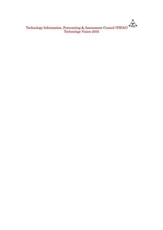 TIFAC "Vision 2035" : My Suggestions | PDF