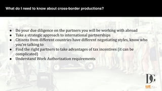 Cross-Border Canadian Visa Options for Filmmakers and Other Artists | PPT