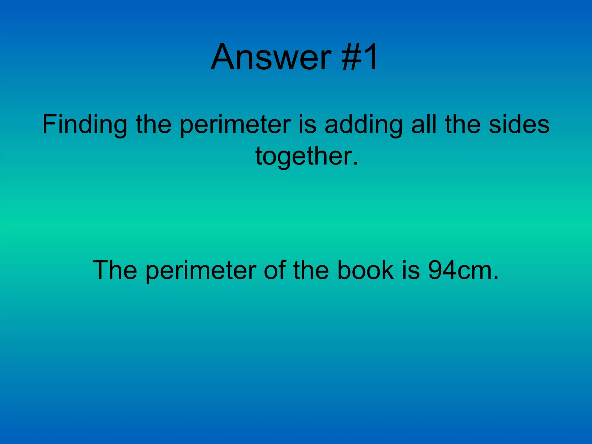 Tiffani Morgan Area And Perimeter Project | PPT | Science