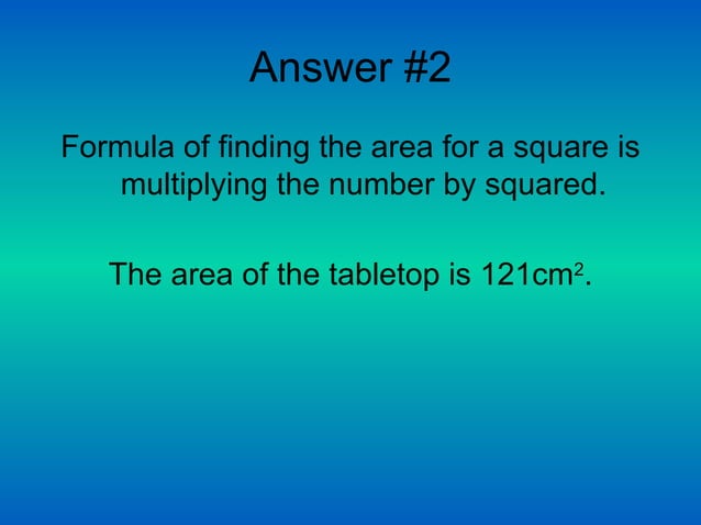 Tiffani Morgan Area And Perimeter Project | PPT | Science