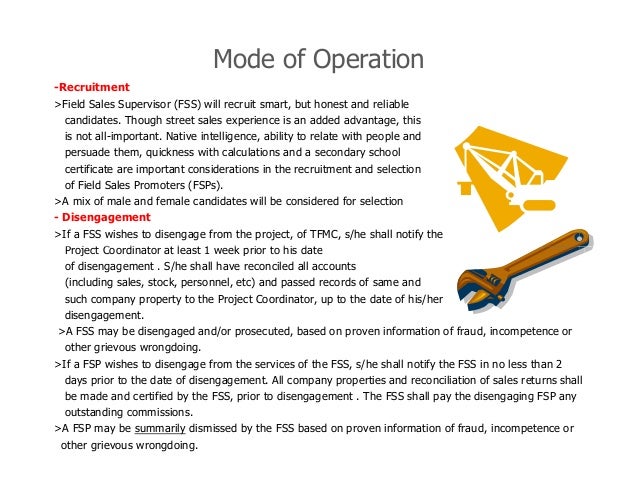 Field Sales Supervisor's Manual for Tiffany Biscuits