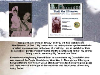 Tiffany spiritual family history | PPT
