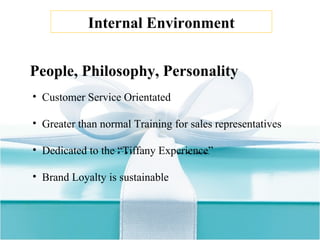 Tiffany Strategy Presentation | PPT