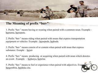 Prefix ber- | PPTX