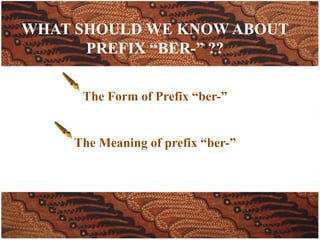 Prefix ber- | PPT