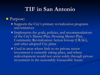 Tax Increment Financing | PPT