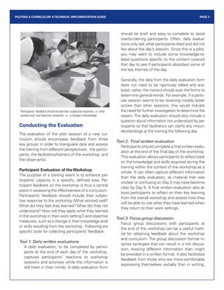 Tig 3 piloting curriculum(1) | PDF