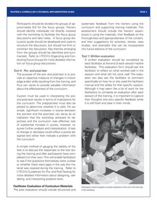 Tig 3 piloting curriculum(1) | PDF