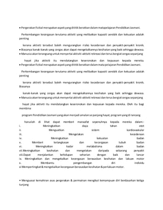 Tiga domain yang membentuk nilai pendidikan dalam pendidikan jasmani | DOCX