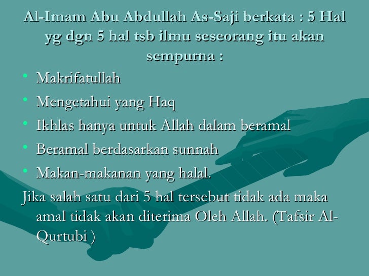 Tiga hal yang harus diwaspadai Tiga hal yang harus diwaspadai