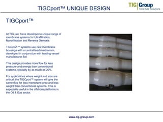 TIG GROUP | TOTAL SITE SOLUTIONS | PPTX