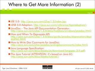 Tiger: Java 5 Evolutions | PPT