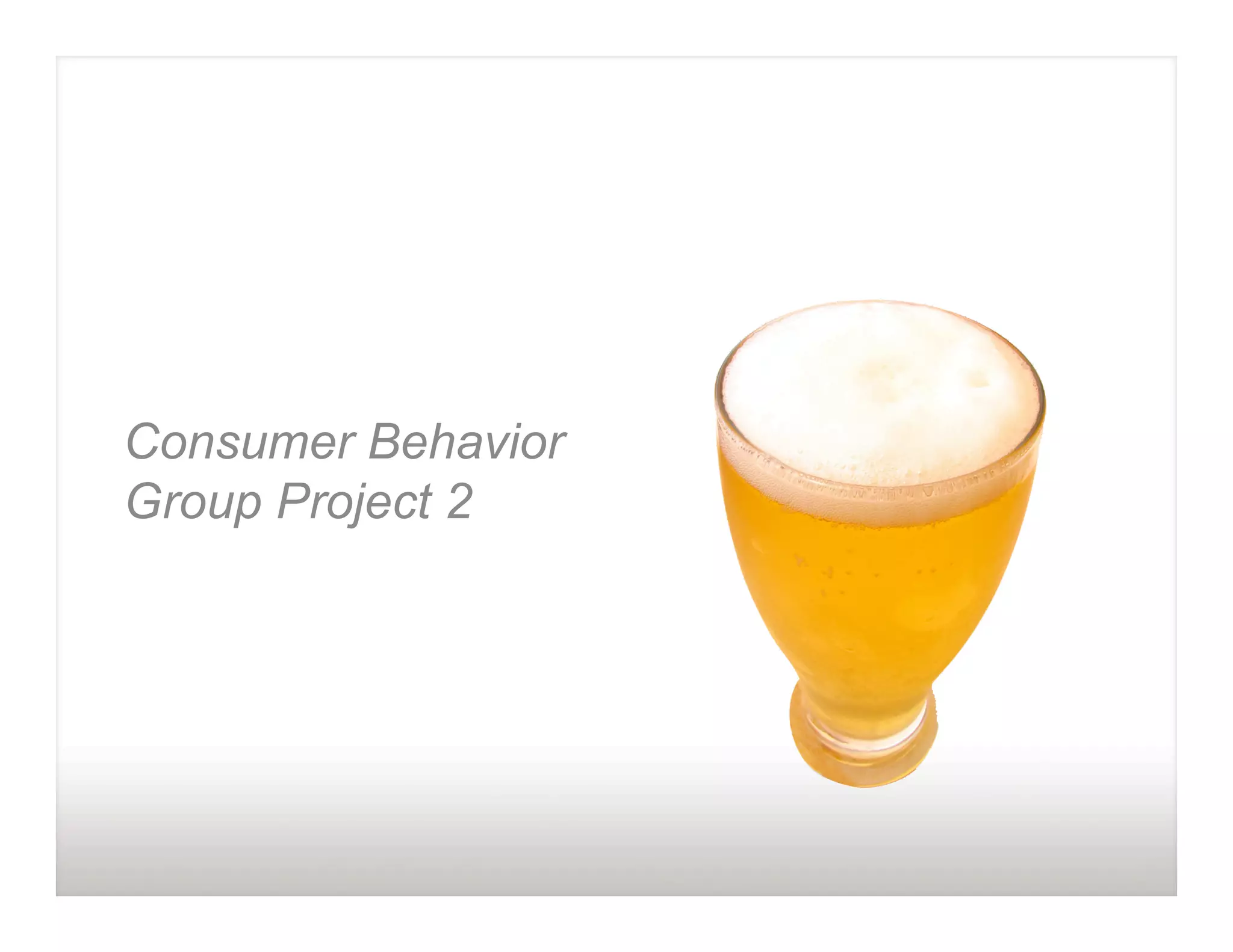 Tiger Beer Study | PDF