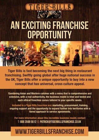 Tiger bills international franchise advert | PDF | Business | Business ...