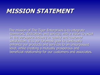 Tiger Company Presentation 10 09 | PPT