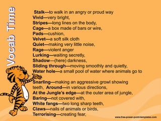 A Tiger in the Zoo | PPTX