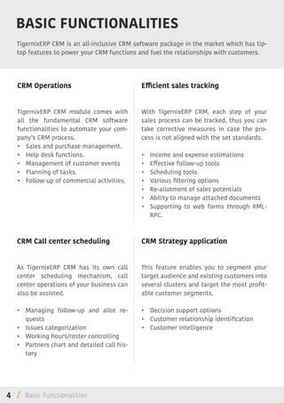 Overview of CRM Module of ERP System | PDF