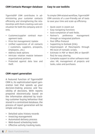 Overview of CRM Module of ERP System | PDF