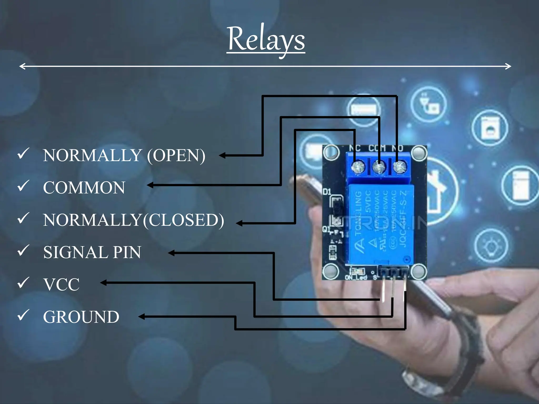 automatic room light control using application | PPT