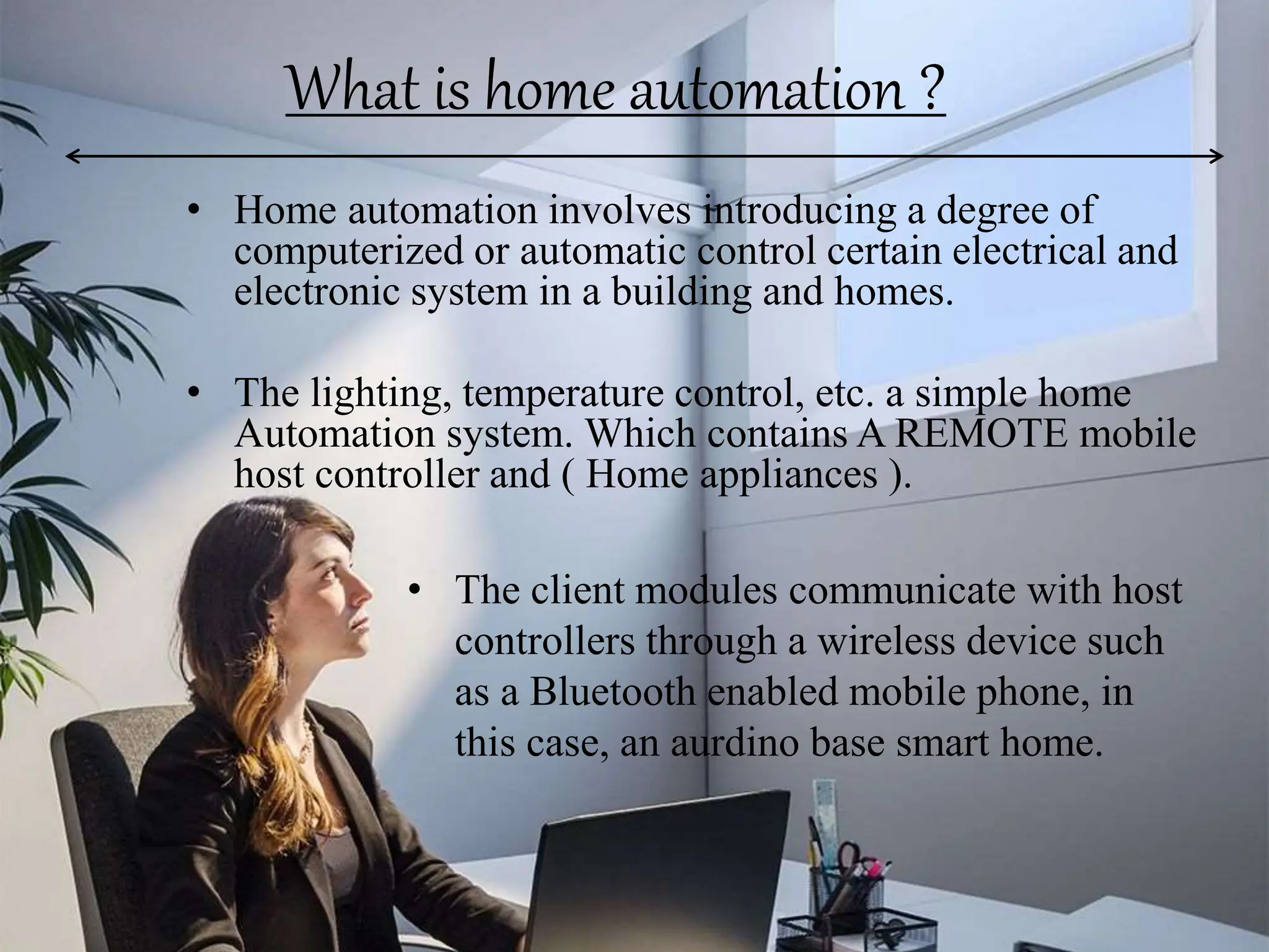 automatic room light control using application | PPT