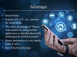 automatic room light control using application | PPT