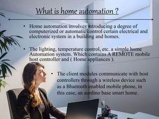 automatic room light control using application | PPT