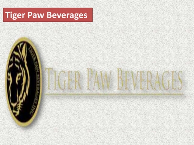 Tiger paw beverages | PPT