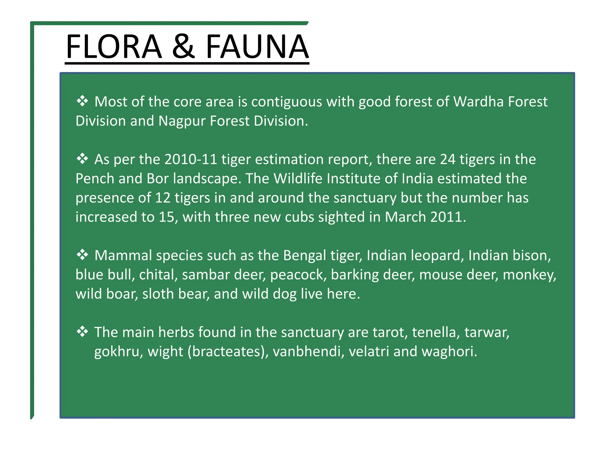 Tiger Reserves and National Parks in Maharasthra | PDF