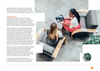 Tiger roundtable - Return to Work Parents | PPT