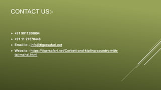 Tiger Safari Corbett National Park | PPTX