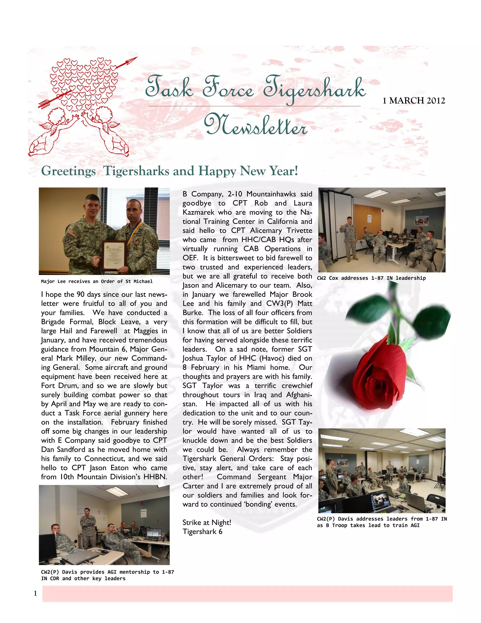 Tigershark Newsletter March | PDF