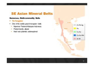 Mineral Deposits of SE Asia: Lessons for Myanmar from Adjacent -Dr ...