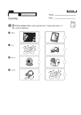 Tiger track 5 unit 1test | DOCX