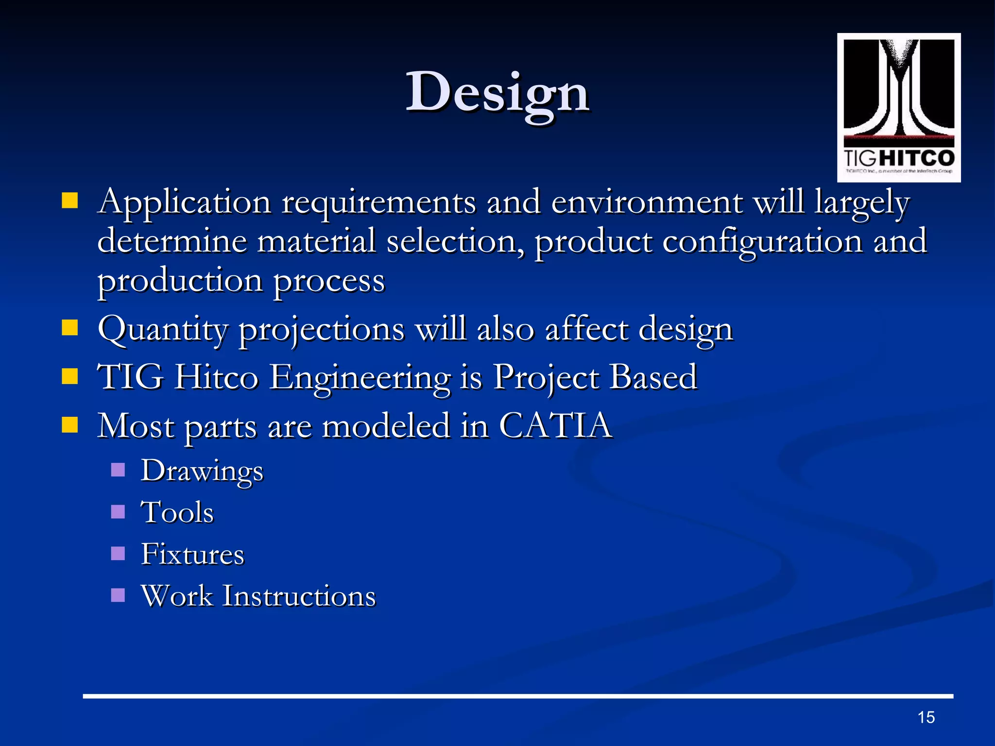 TIGHITCO Presentation | PPT