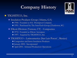 TIGHITCO Presentation | PPT