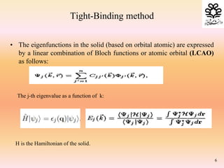 Tight binding | PPTX
