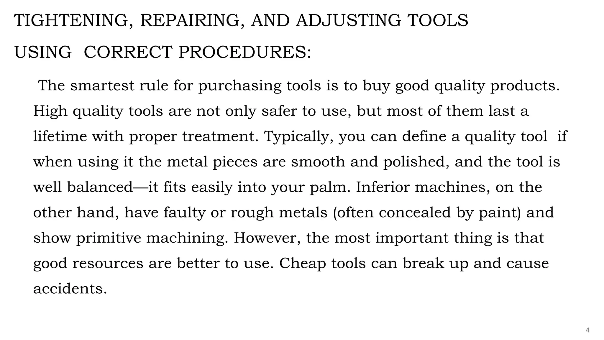 Tightening, Repairing, and Adjusting Tools Using.pptx