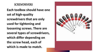 Tightening, Repairing, and Adjusting Tools Using.pptx