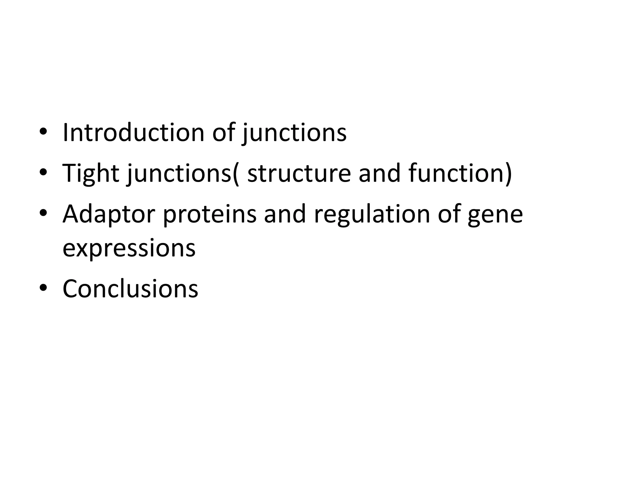 Tight junction & gene expression | PPTX