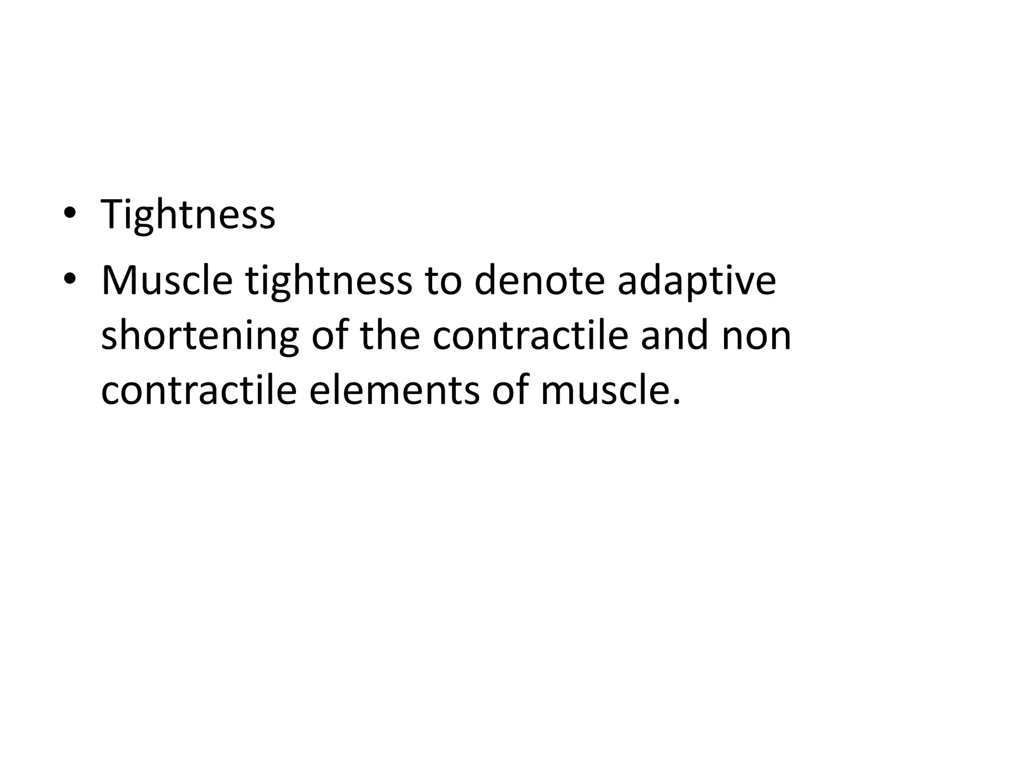 Tightness test for lower quadrent muscle | PPTX