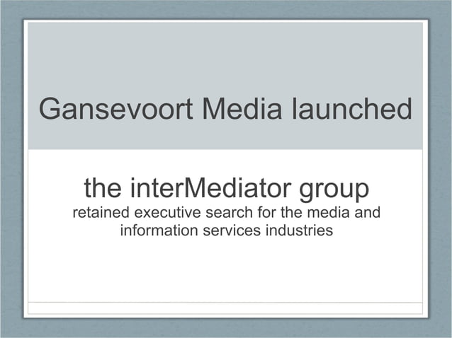 the interMediator group | PPT