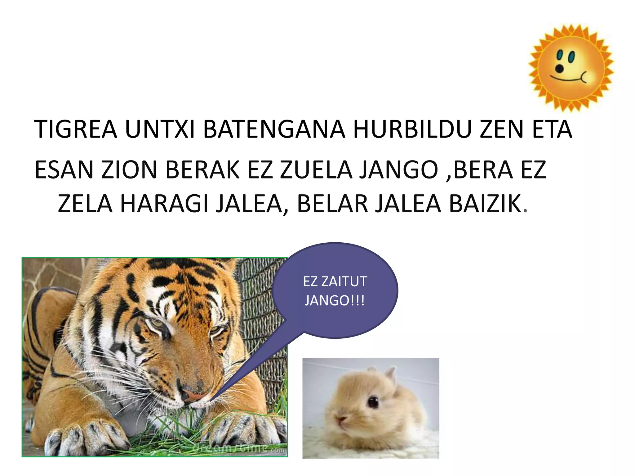 Tigre belarjalea | PPTX