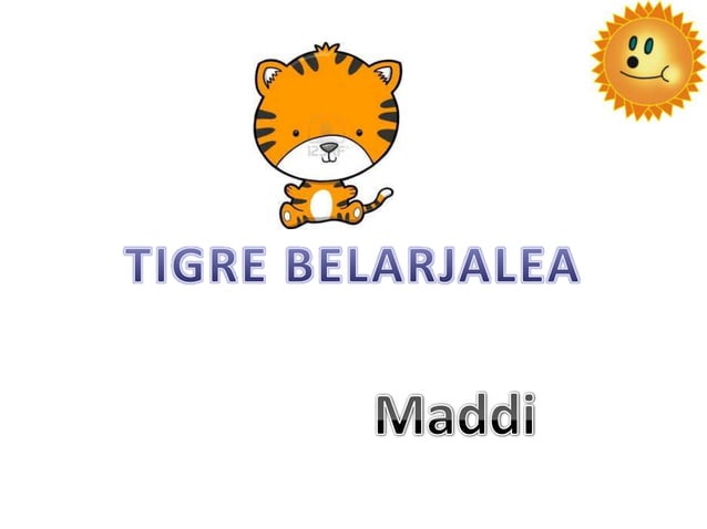 Tigre belarjalea | PPTX