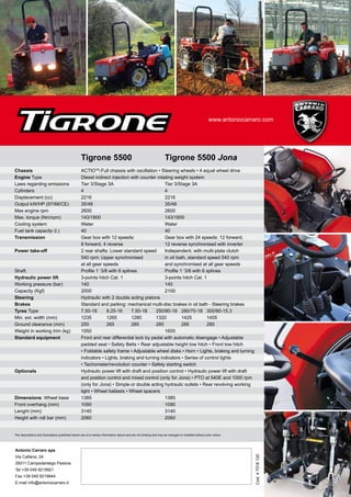 Tigrone 5500 jona | PDF