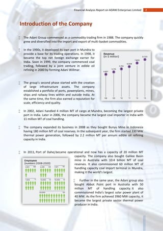Financial analysis of Adani Enterprises | PDF