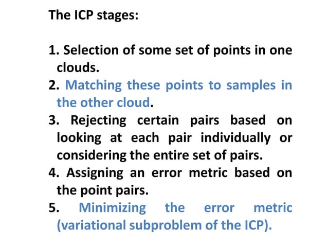 Dmitrii Tihonkih - The Iterative Closest Points Algorithm and Affine ... Dmitrii Tihonkih - The Iterative Closest Points Algorithm and Affine ...